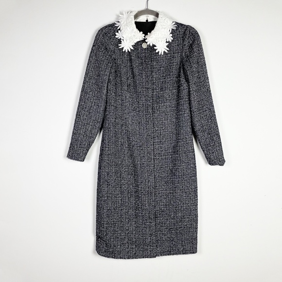 Teri Jon | Dresses | Teri Jon Rickie Freeman Tweed Boucle Floral Flower ...